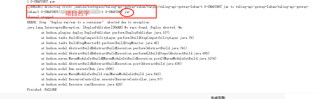 Jenkins RROR: Step ‘Deploy war/ear to a container’ aborted due to exception:_java.lang ...