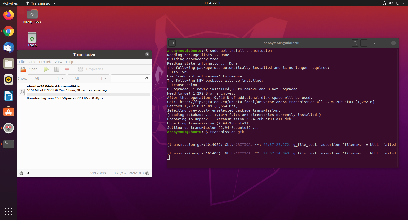 Ubuntu 20.04 : 几个BT下载软件和命令_bt download by linux-CSDN博客