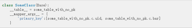 sqlalchemy 无primary_key 时报错 解决办法 could not assemble any primary key columns for mapped-CSDN博客