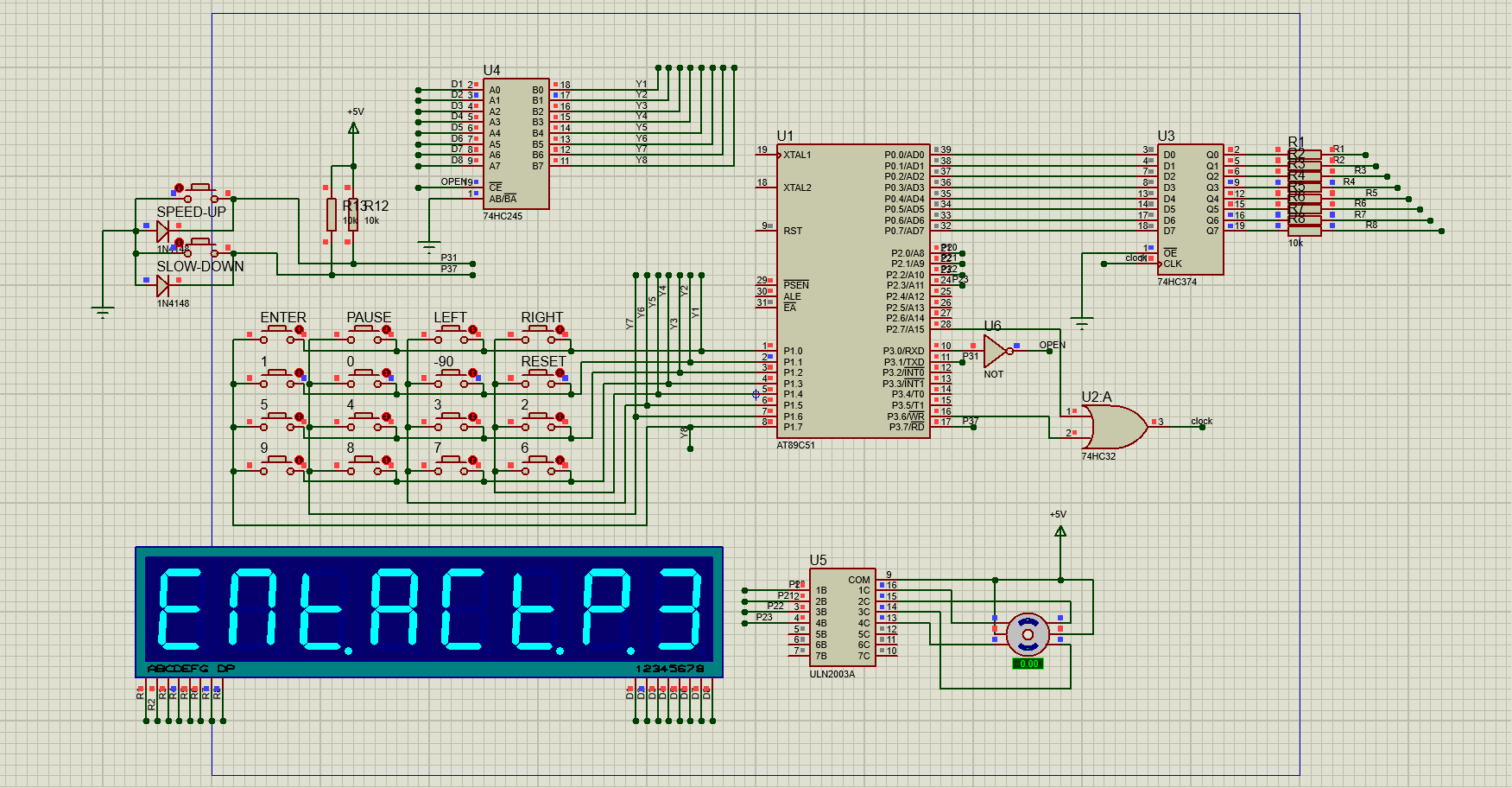 74HC245_键盘与8段数码管共有一个IO口_控制步进电机【Protues】_74hc245驱动步进电机-CSDN博客