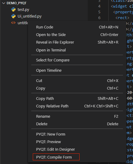 pyqt5+vscode开发环境配置及第一个程序_pyqt compile form-CSDN博客