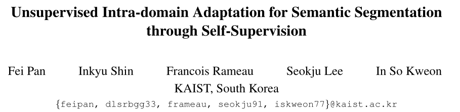 论文阅读：Unsupervised Intra-domain Adaptation for Semantic Segmentation through Self-Supervision-CSDN博客