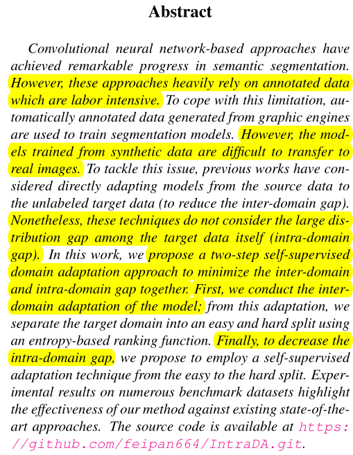 论文阅读：Unsupervised Intra-domain Adaptation for Semantic Segmentation through Self-Supervision-CSDN博客