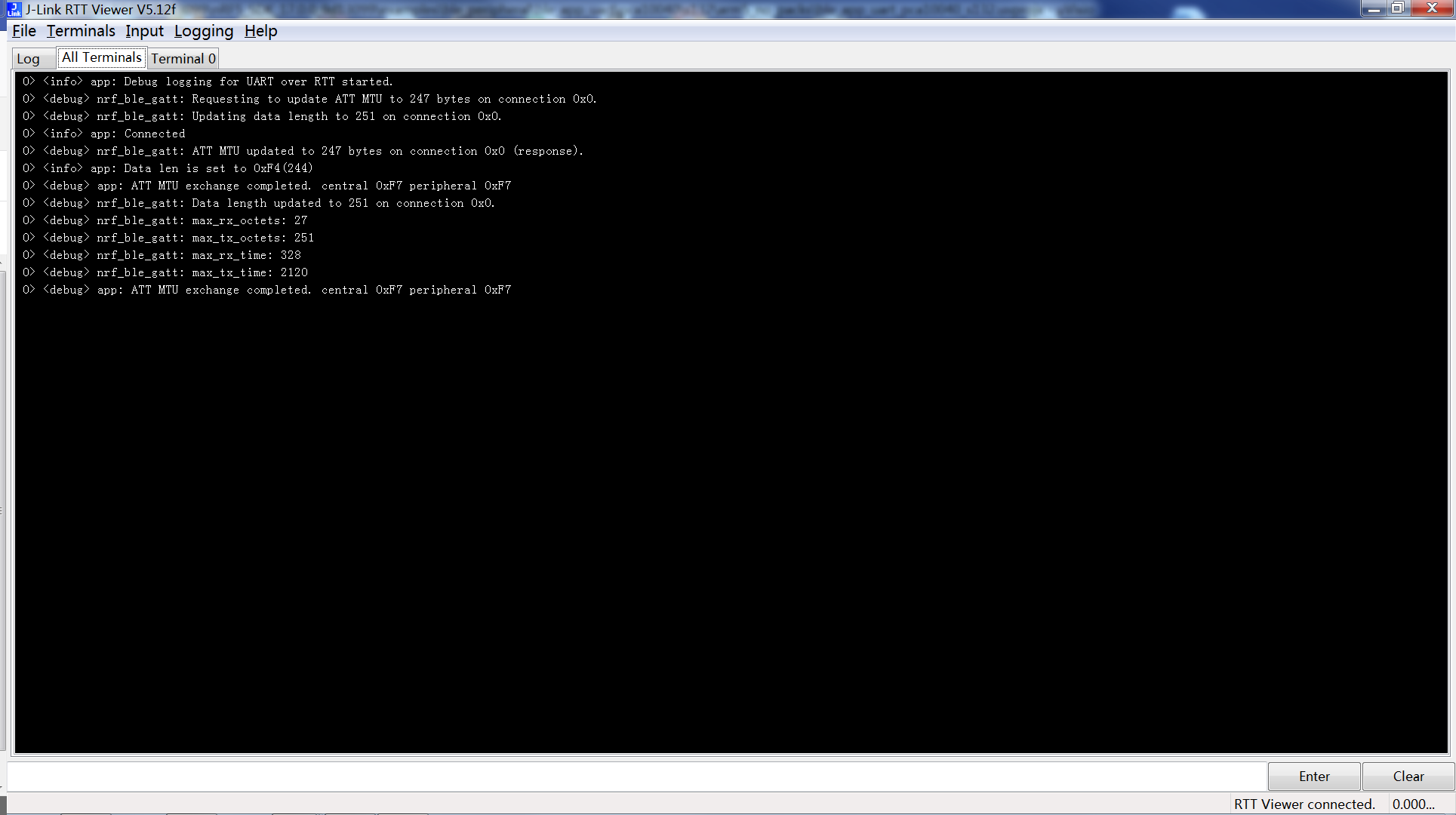 蓝牙例程《ble_app_uart》测试_bleuartapp-CSDN博客
