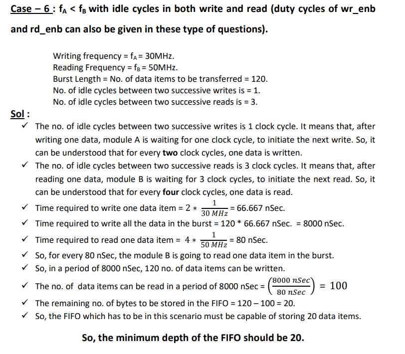 一文搞懂FIFO深度计算_fifo读写速率一样-CSDN博客