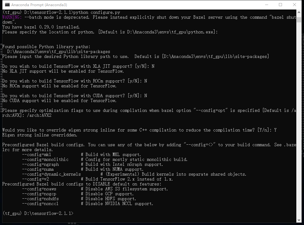 Windows10 Bazel 编译 Tensorflow 2 C++ dll 和 lib 文件_windows 10 bazel tensorflow 2 c++ dll lib-CSDN博客