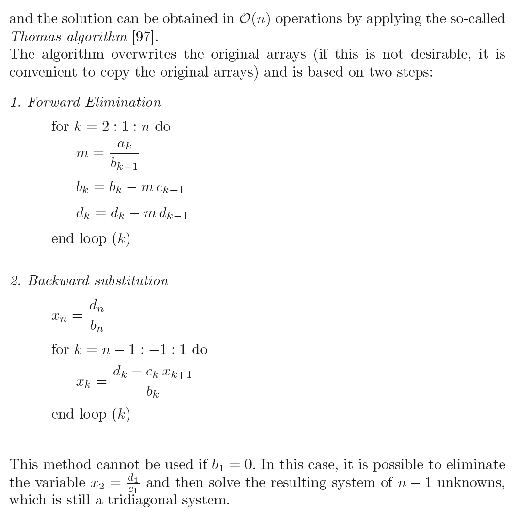 三对角方程与循环三对角方程数值解(附完整代码)_循环三对角矩阵-CSDN博客