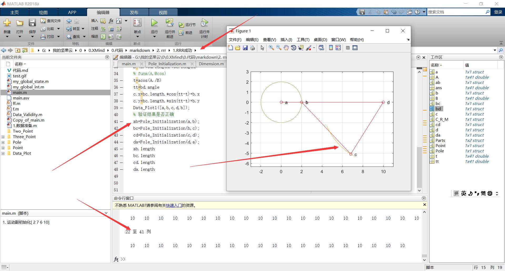 matlab平面连杆机构计算(数据展示2)_连杆设计的详细计算-CSDN博客