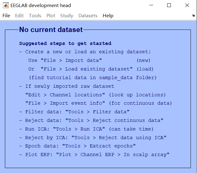 EEGLAB安装、EDF数据导入、EEG预处理（Matlab）_eeglab导入edf-CSDN博客