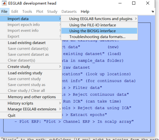 EEGLAB安装、EDF数据导入、EEG预处理（Matlab）_eeglab导入edf-CSDN博客