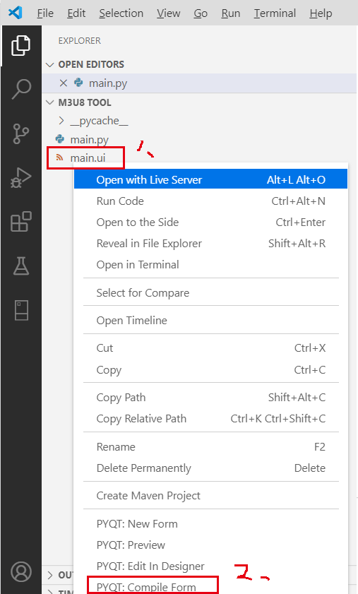 Python 可视化图形界面编程（VSCode、PYQT5、 QtDesigner）之 Hello World_python 的那个环境可以显示图形-CSDN博客