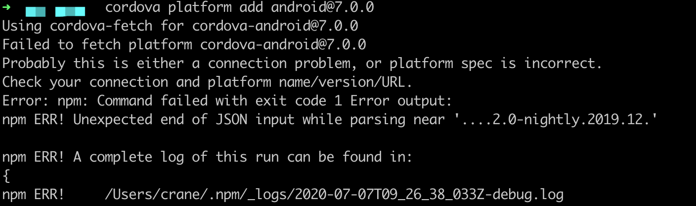 Cordova项目添加android平台失败的问题_using cordova-fetch for cordova-android-CSDN博客