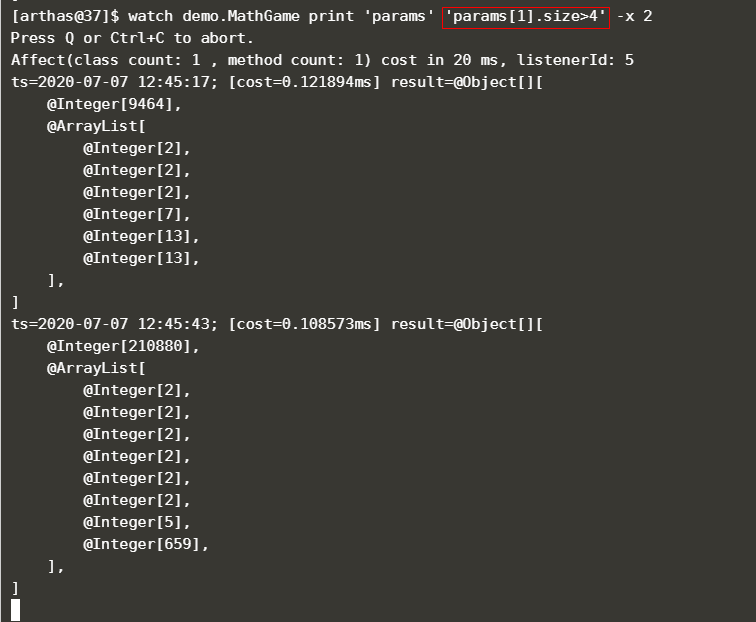 Arthas的watch命令_arthas watch 条件-CSDN博客