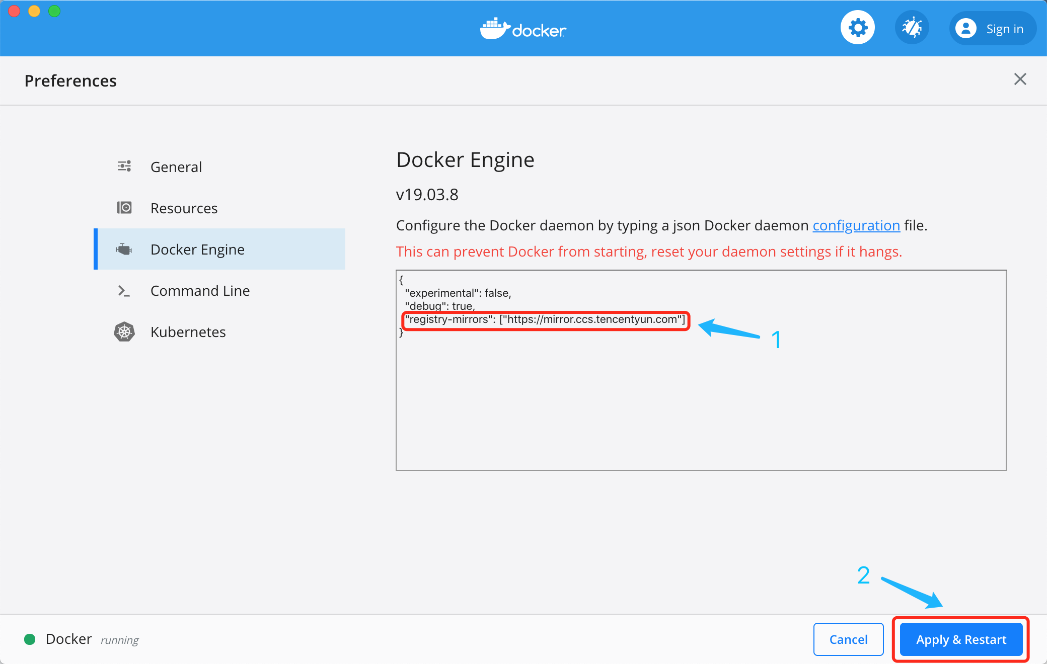 Docker配置镜像源 Registry Mirrors Csdn博客