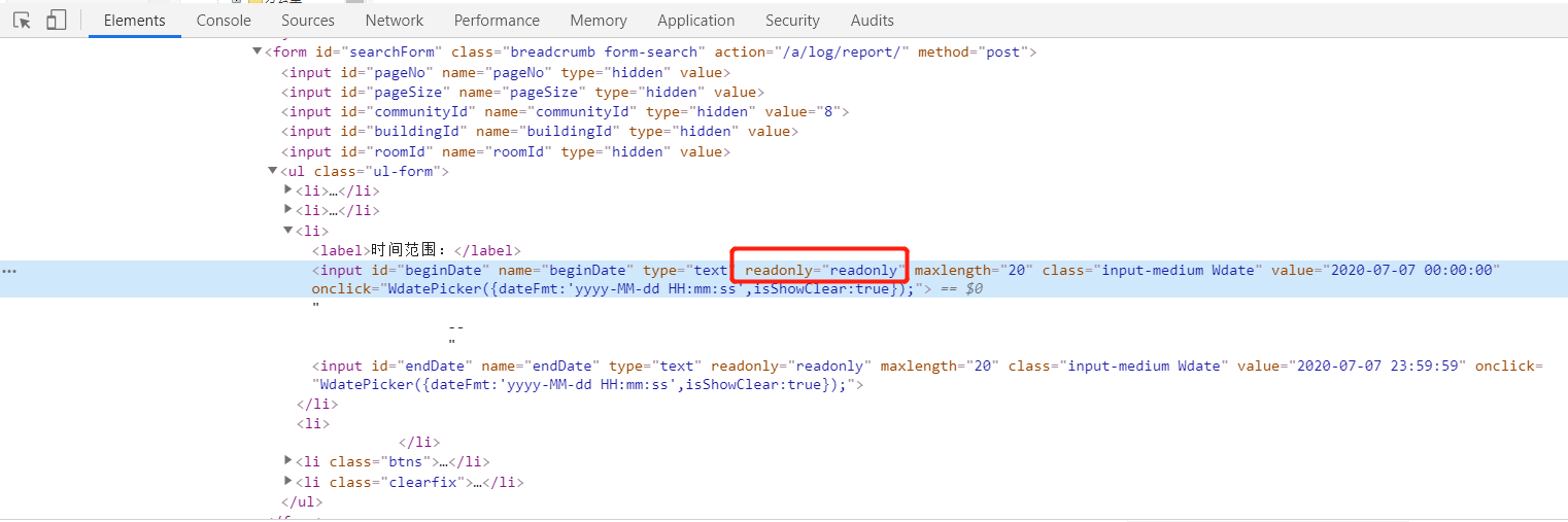 python+selenium：移除时间控件readonly属性，实现send_keys输入_pyselenium 移除readonly-CSDN博客