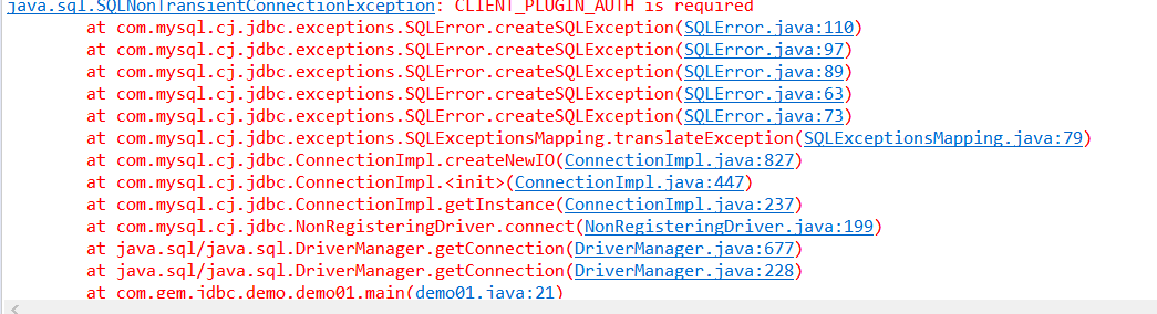 Eclipse连接mysql数据库时报错CLIENT_PLUGIN_AUTH is required问题解决方案_buileclipse中运行出现clent isrequirr-CSDN博客