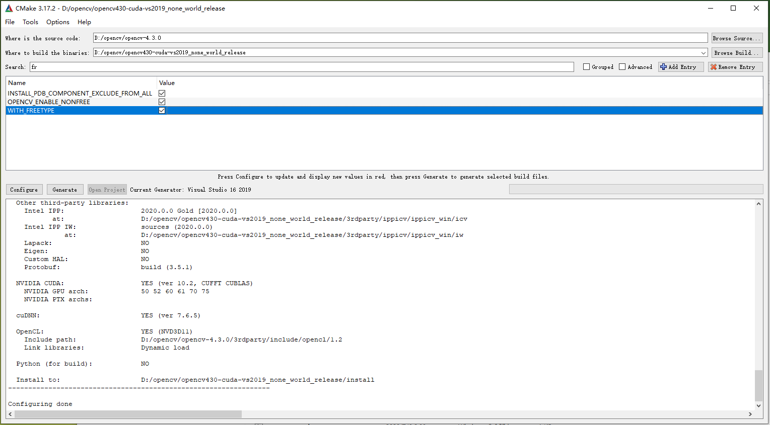 Windows 10下编译支持CUDA的OpenCV_build cuda stubs需要勾选吗-CSDN博客