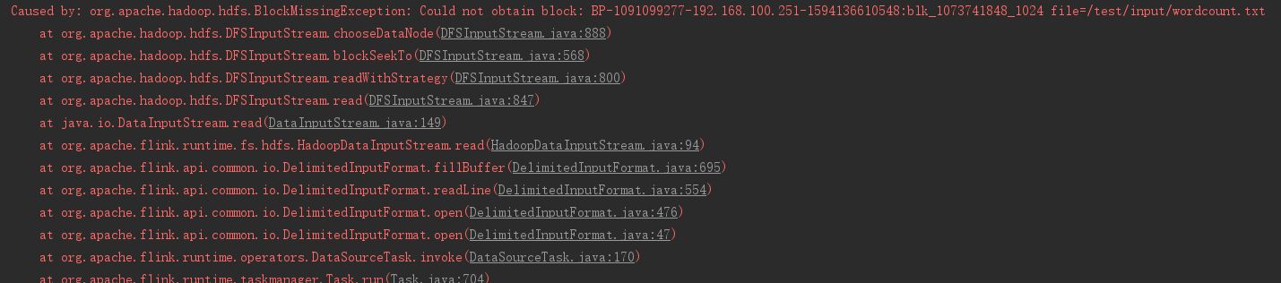 Org Apache Hadoop Hdfs Blockmissingexception Could Not Obtain Block Bp 1091099277 192 168 100