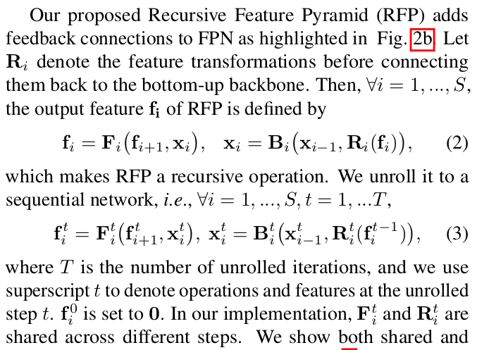 迭代FPN：DetectoRS: Detecting Objects with Recursive Feature Pyramid and Switchable Atrous ...