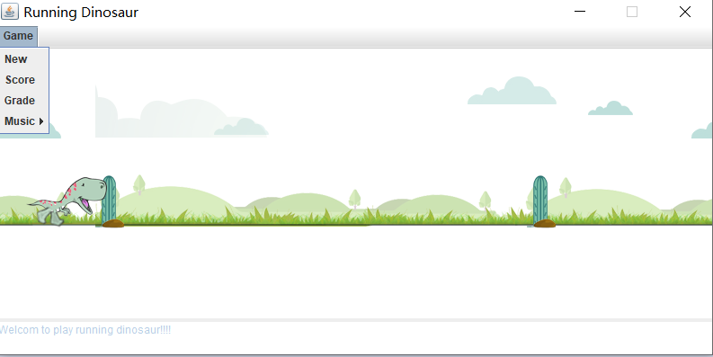 Java小游戏：恐龙快跑（Running Dinosaur）_java恐龙快跑-CSDN博客