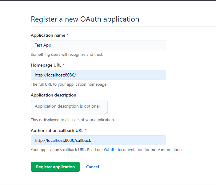 github授权登录功能注册OAuth App实现第三方登录博客个人网站_github application callback url-CSDN博客