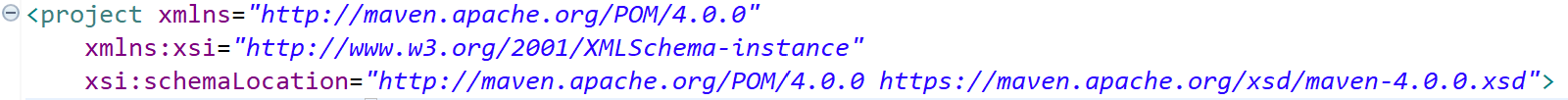 xsi:schemaLocation=“http://maven.apache.org/POM/4.0.0 https://maven.apache.org/xsd/maven-4.0.0 ...