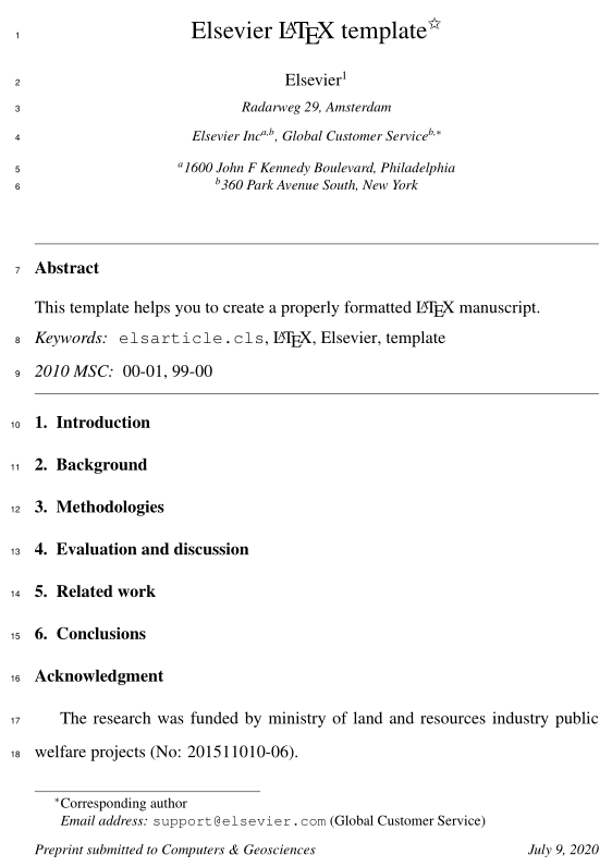 【陈工笔记】# 期刊 # Elsevier 期刊的投稿模板_elsarticle 想要用word-CSDN博客