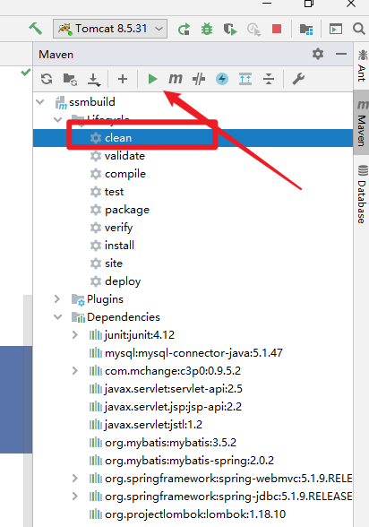 SSM框架整合踩坑记录--IDEA中启动Tomcat后一直在build，或者一直在Copying resource问题_idea 每次启动都copysourse-CSDN博客