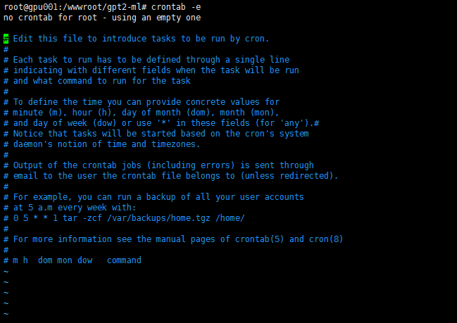 Linux编辑定时任务时no crontab for root - using an empty one_centos7 no crontab for root - using an ...