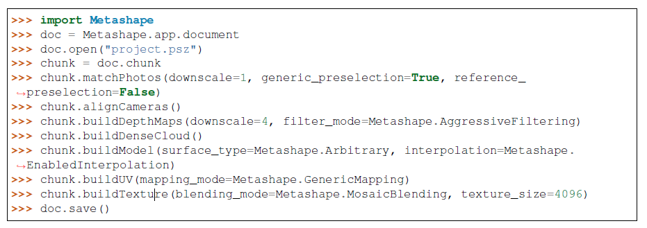 如何编写Metashape(Photoscan) python脚本_metashape python-CSDN博客