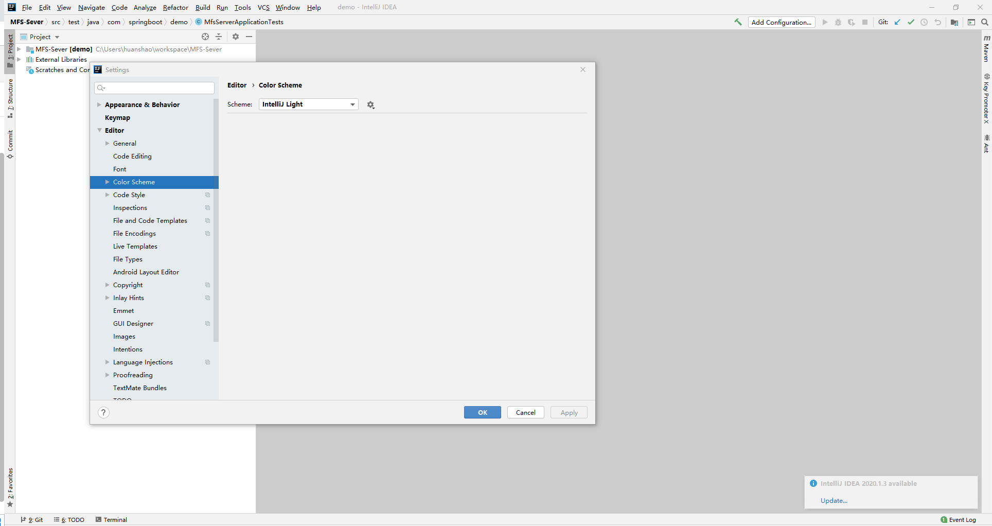 How to modify the background color of IntelliJ IDEA (black cool or white regular) - Programmer ...