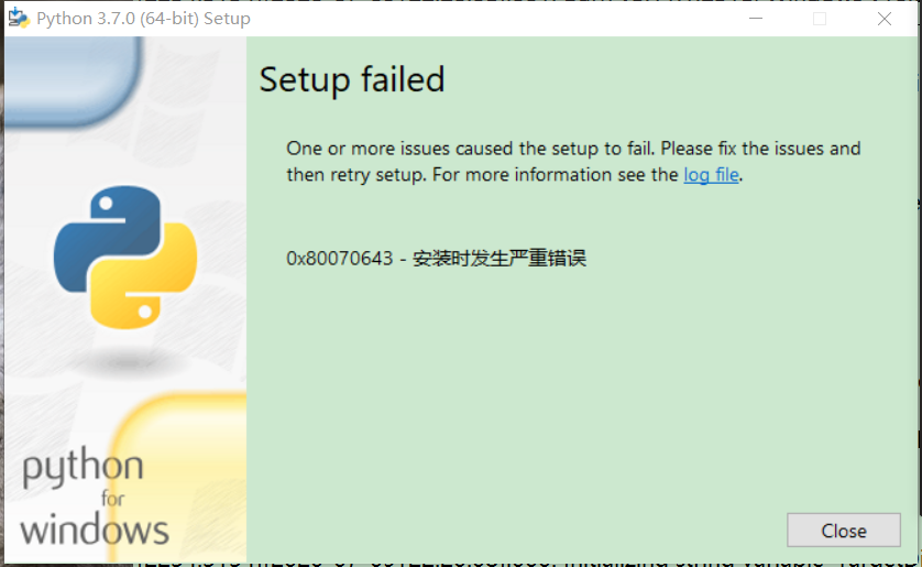 Python打不开、Python 安装时发生严重错误 “A newer version of the Python launcher is ...