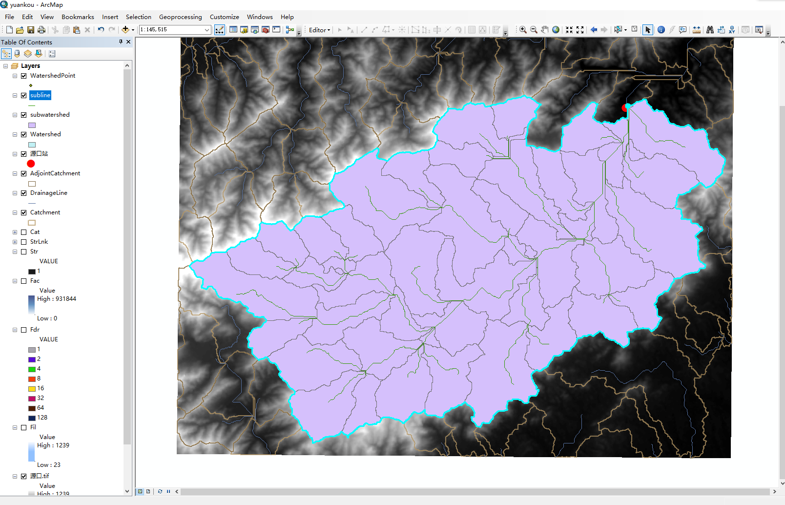 【ArcGIS】01 水文流域提取_赖亦无的博客-CSDN博客_arcgis流域提取