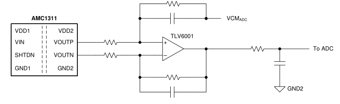 隔离运放AMC1311的使用_amc1311隔离运放典型应用-CSDN博客