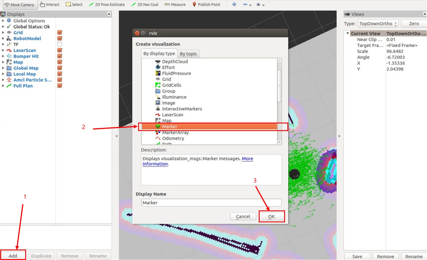 RVIZ中利用markers标记历史路径（超详细）_rviz marker 圆圈-CSDN博客