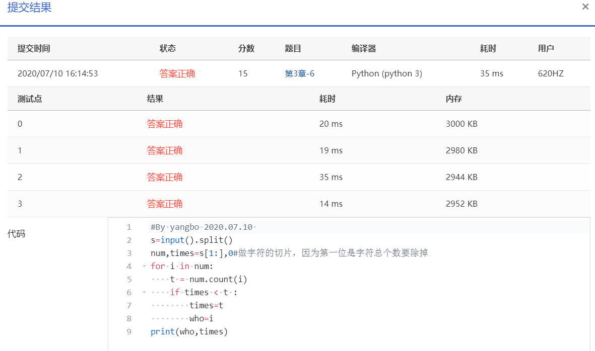 【python】 第3章 6 求整数序列中出现次数最多的数 15分求整数序列中出现次数最多的数python Csdn博客