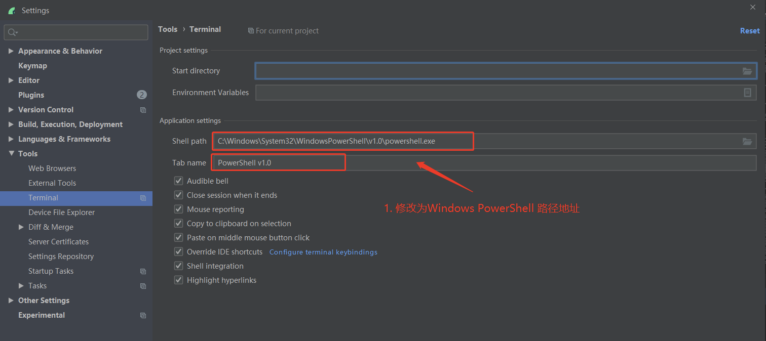 [Windows] Change cmd to Powershell terminal on Android Studio - Programmer Sought