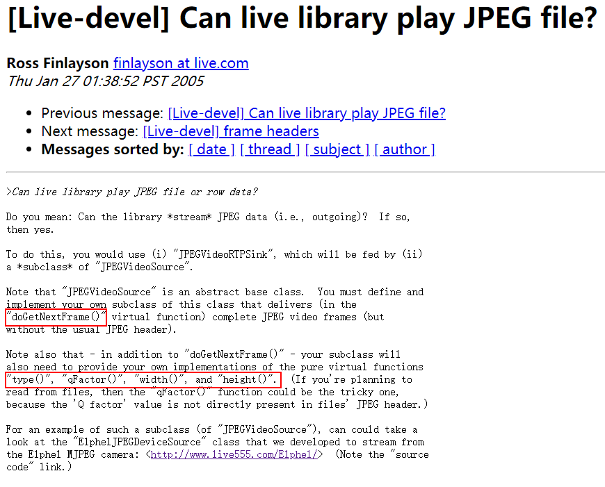 live555库学习----基于多播方式的mjpeg流的传输实现_live555传输图片文件-CSDN博客