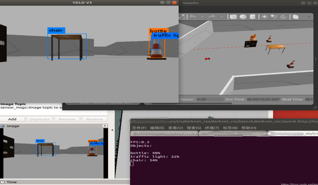 Ubuntu18.04 ROS智能车仿真 yolo图像目标检测_ubuntu18.04 yolov2-CSDN博客