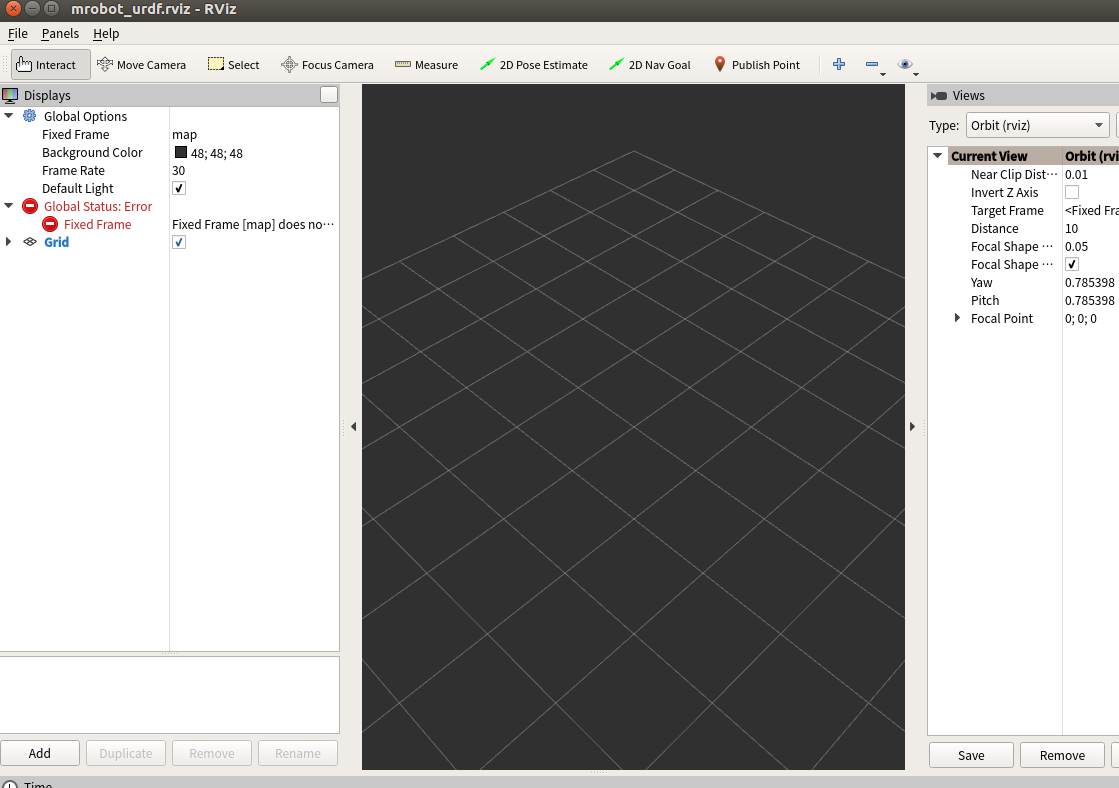 ROS_RVIZ错误No transform from [base_link] to [map] - 程序员大本营