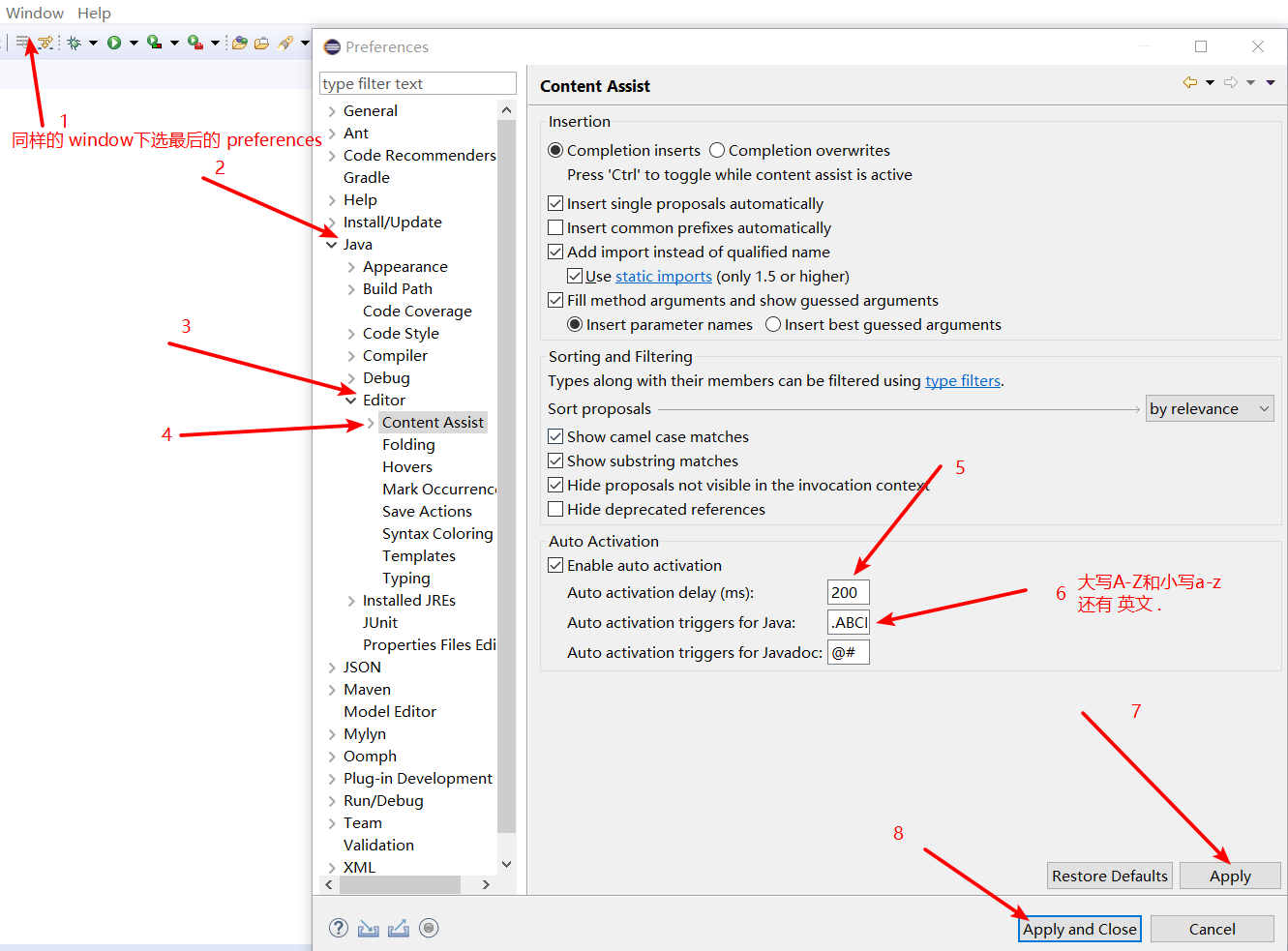 Java专题 eclipse使用教程（自动导包，自动补全，常用快捷键等）_eclipse导包-CSDN博客