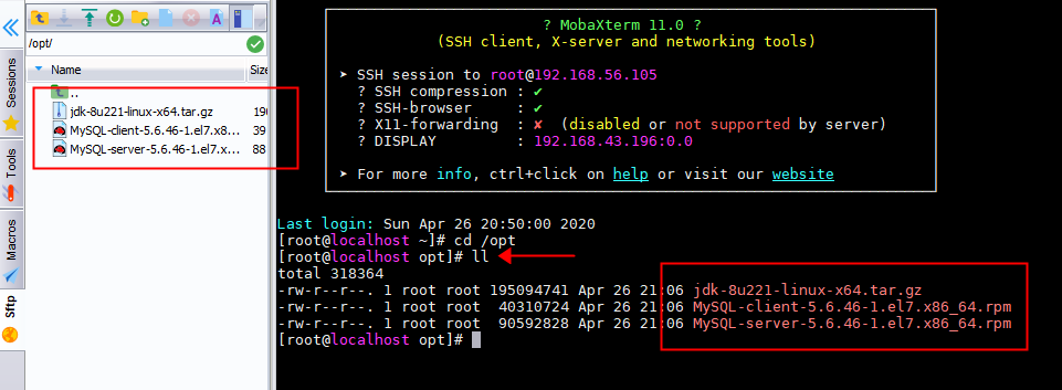 一看就会的Linux环境 安装配置 MySQL 连接MobaXterm（图文）_用mobaxterm传输mysql-CSDN博客