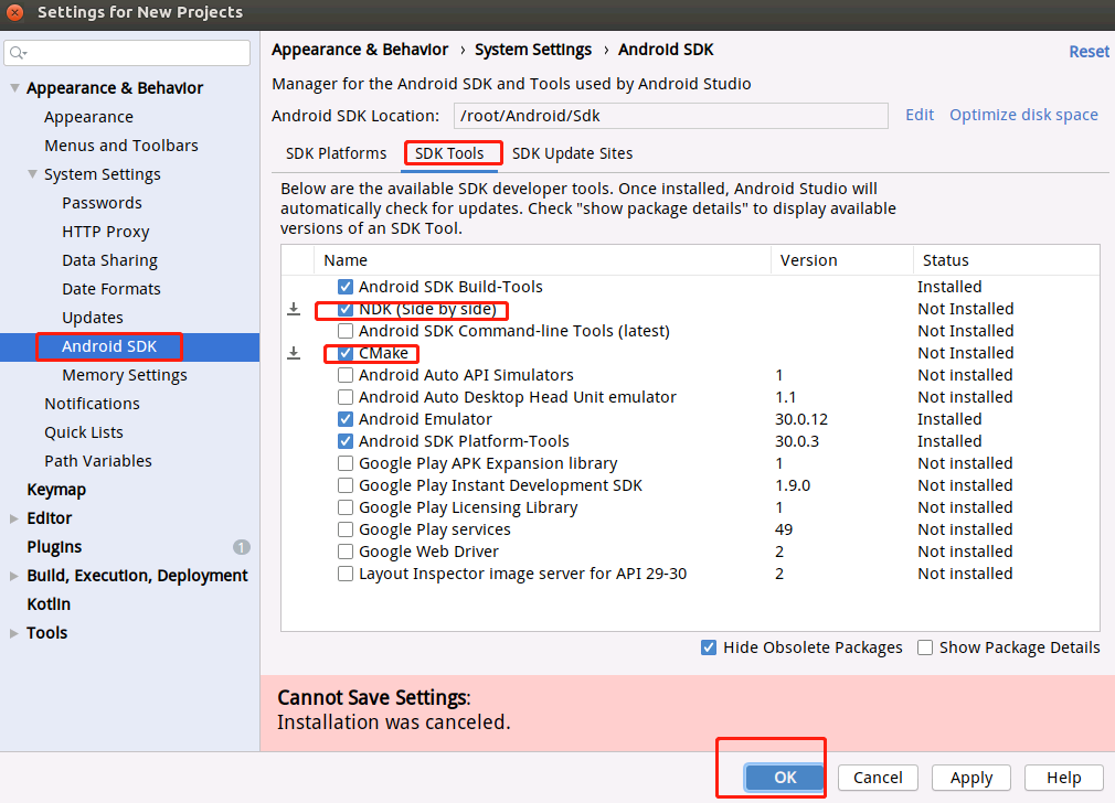 安装android NDK详细记录_ndkversion = "major.minor.build-CSDN博客