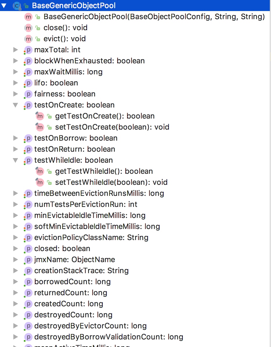 对象池（连接池）：commons-pool2源码解析：GenericObjectPool的继承结构、构造方法_genericobjectpool idleobjects-CSDN博客