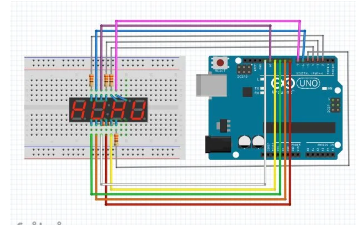 Arduino—四位七段码显示_四位七段数码管显示接线图-CSDN博客