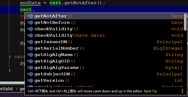 Verify the https certificate jks file in java, and take the information ...
