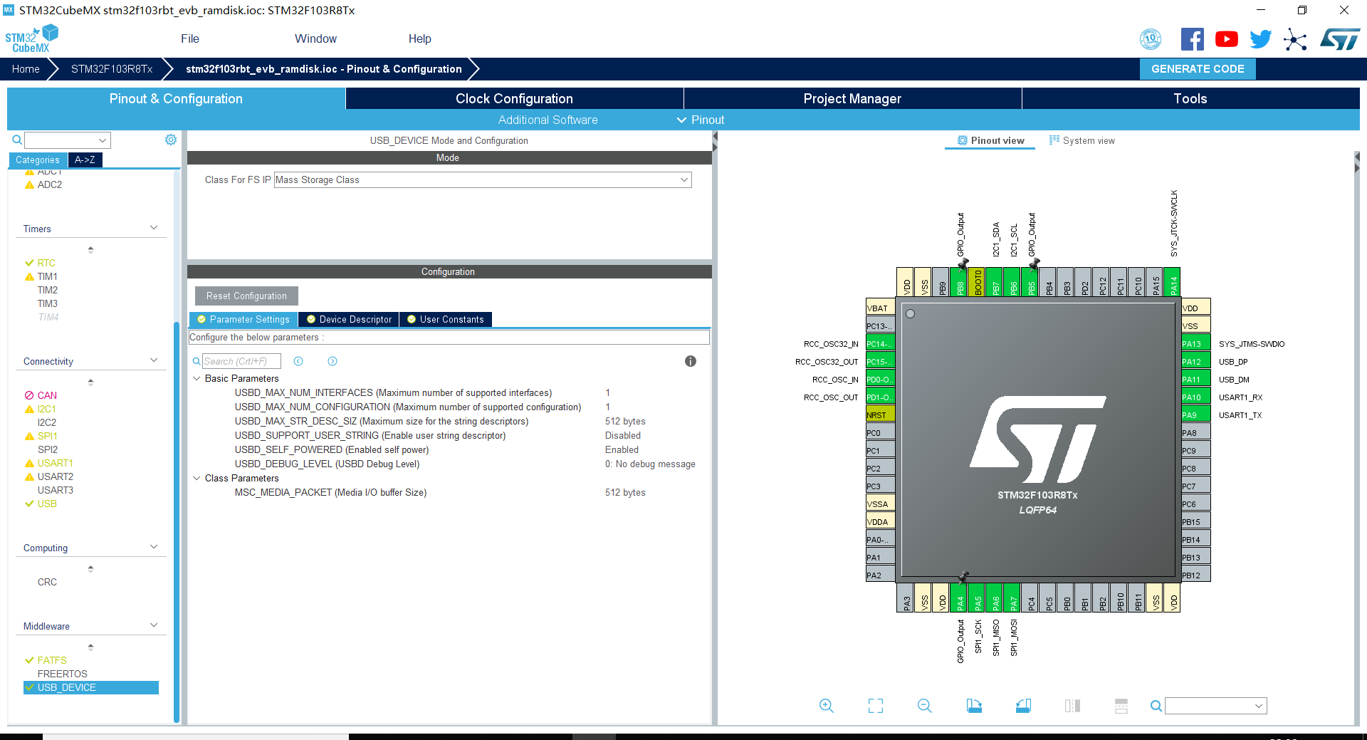 RAM-Disk - 基于STM32F103C8T mini MCU_sdram制作fatfs文件系统-CSDN博客