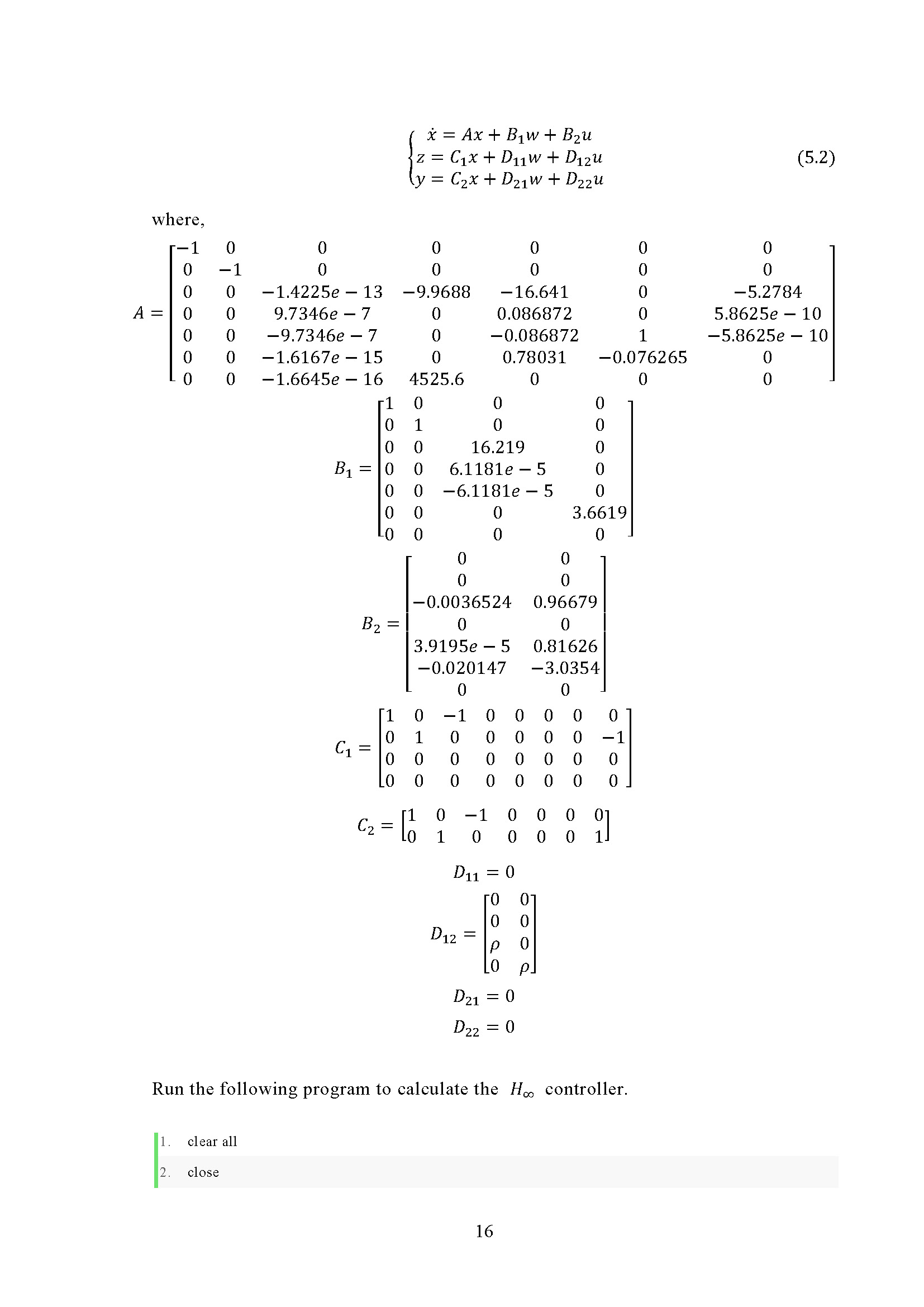 Matlab+simulink H无穷控制器的设计（作业向）_鲁棒控制大作业-CSDN博客