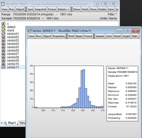 Eview操作步骤——数据导入及数据建模_eviews导入股票日收盘价数据-CSDN博客