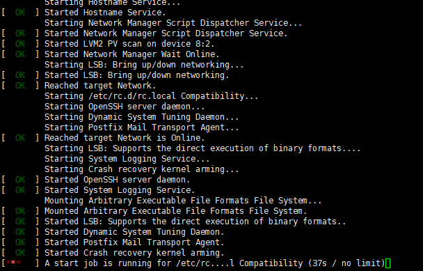 CentOS7启动报错：“A start job is running for /etc/rc.d/rc.local compatibility”的解决办法-CSDN博客